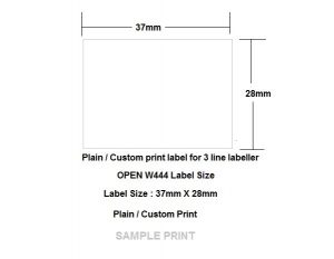 Open W444 - 3 lines - 14+14+14 digits - LabelMark International